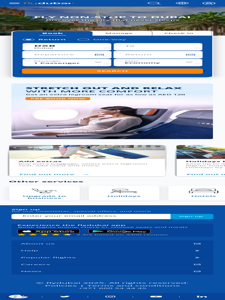 Manage Your Flydubai Booking Online | PDF