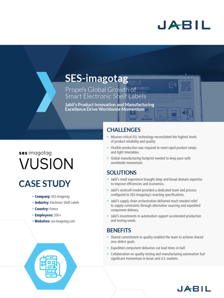 jabil-imagotag-case-study-v4 | PDF | Supply Chain | Retail