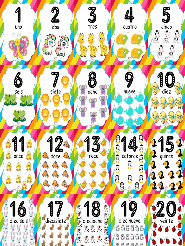 Numeros Del 1 Al 30 | PDF