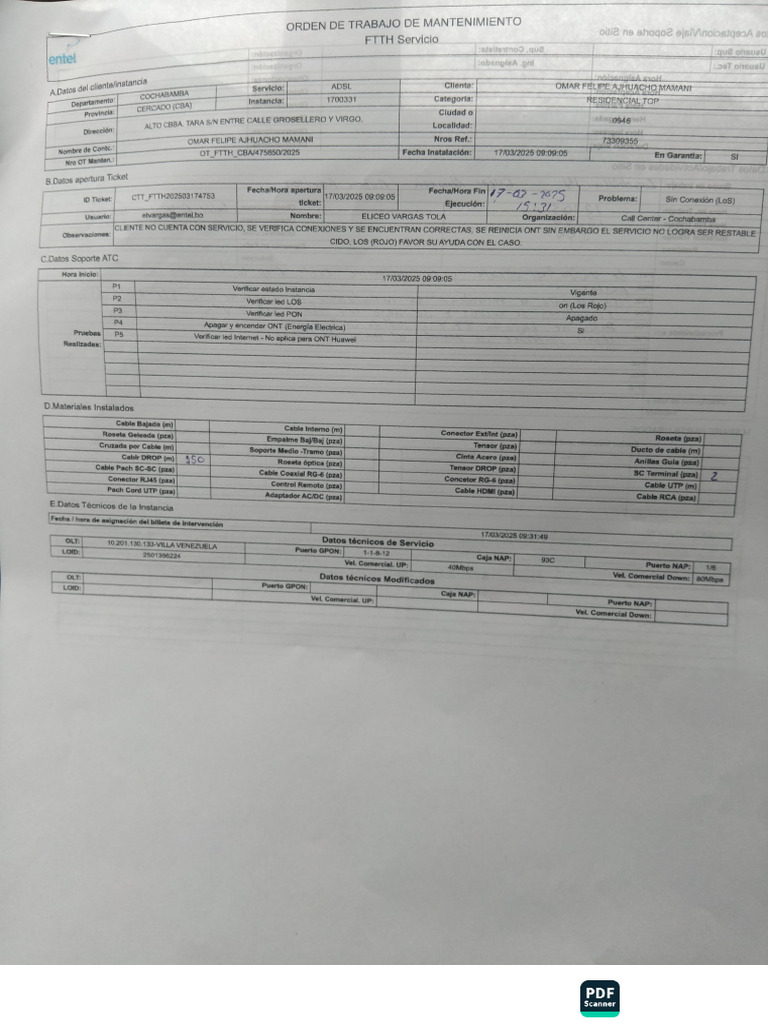 CTT FTTH202503174753 | PDF