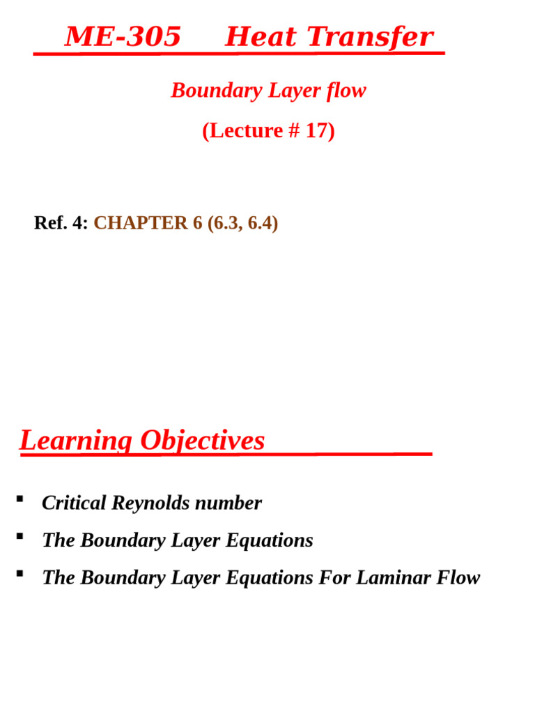 Lec 17 Boundary Layers Flow | PDF | Boundary Layer | Fluid Dynamics