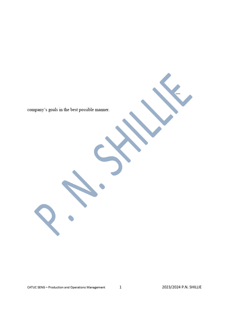 QUALITY MANAGEMENT, Scheduling and JIT Notes | PDF | Lean Manufacturing ...