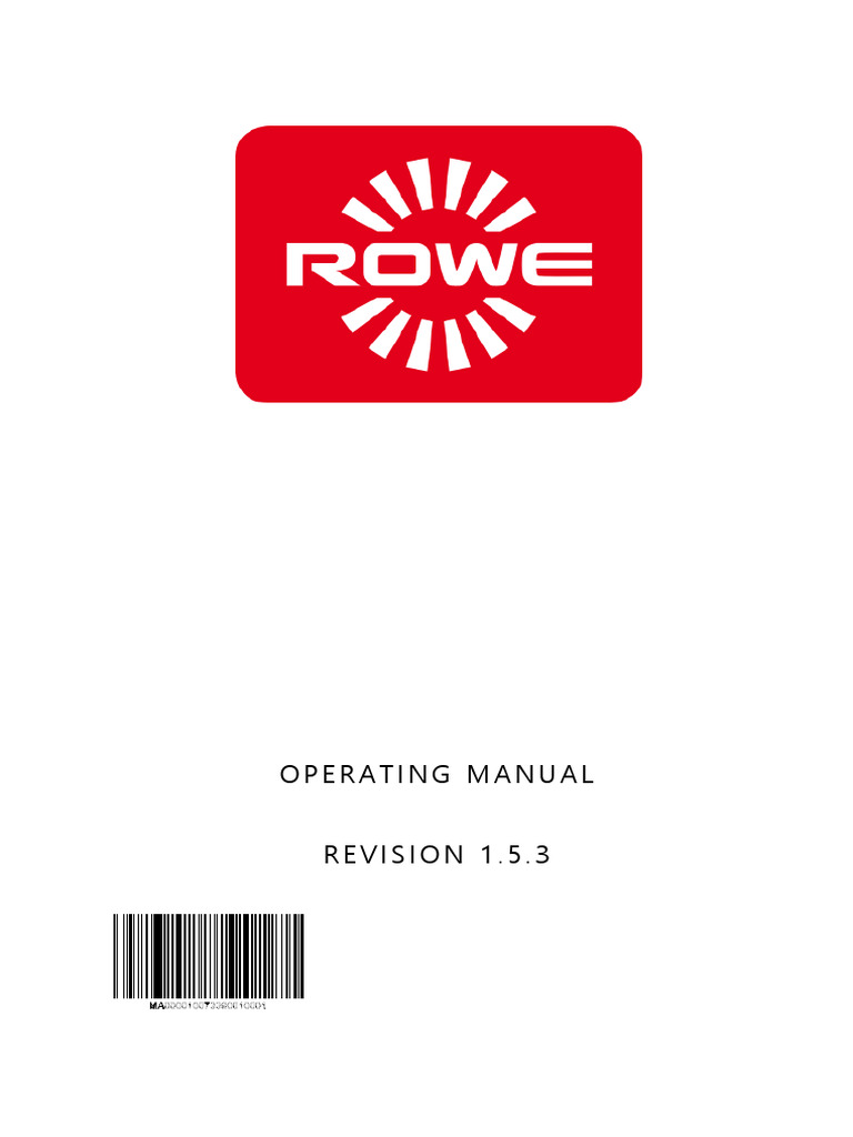 ROWE AppCenter Operating Manual 1.5.3 En | PDF | Image Scanner | Ac Power Plugs And Sockets