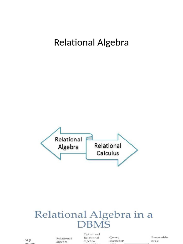 Relational Algebra Expressions in Database | PDF | Relational Model | Data Model