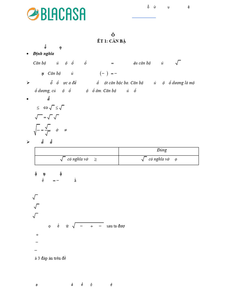 buoi-7-can-bac-ba-ly-thuyet-va-bai-tap-luyen-tap | PDF