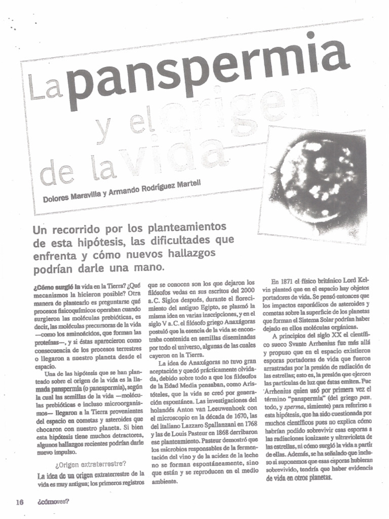 Panspermia | PDF