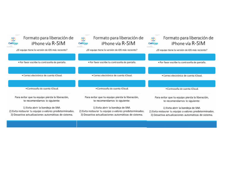 Formatos para Imprimir | PDF