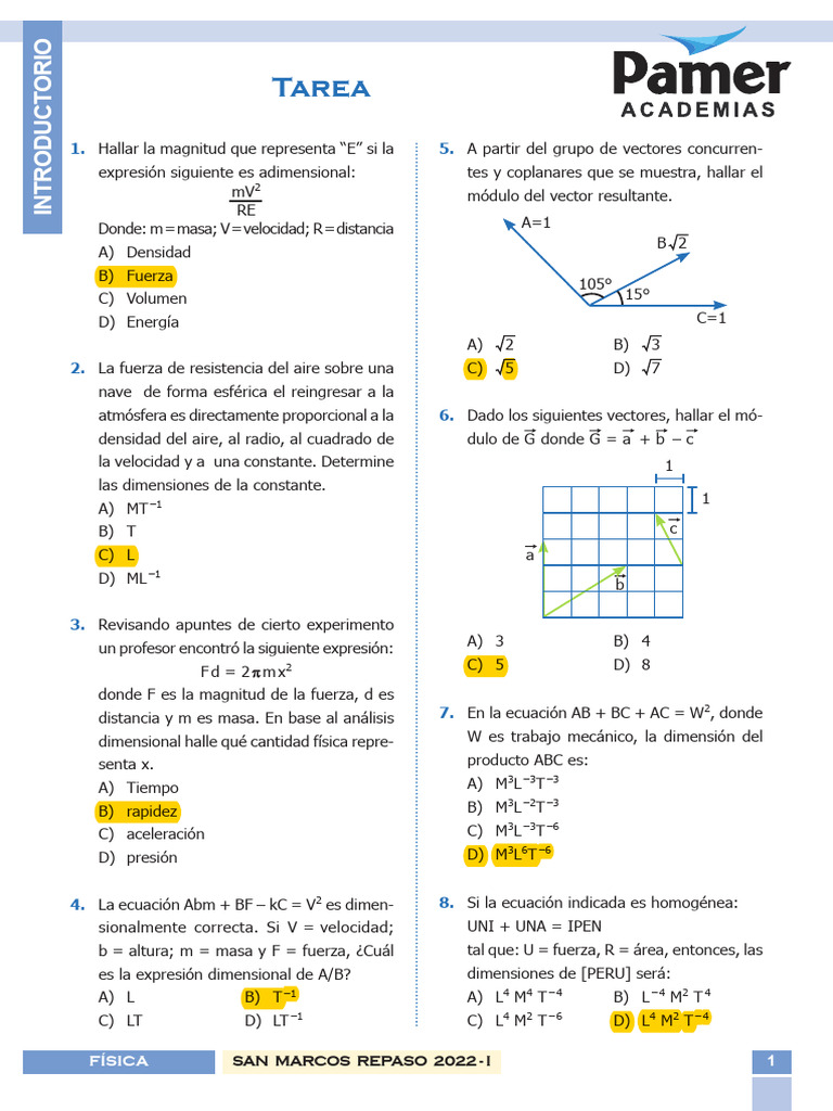 Fisica Solucion | PDF | Vector Euclidiano | Fuerza