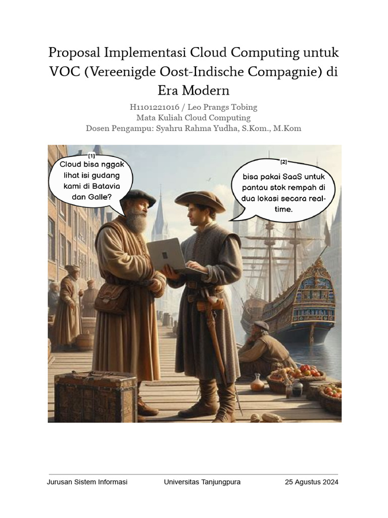 Proposal Implementasi Cloud Computing Untuk VOC (Vereenigde Oost-Indische Compagnie) Di Era ...