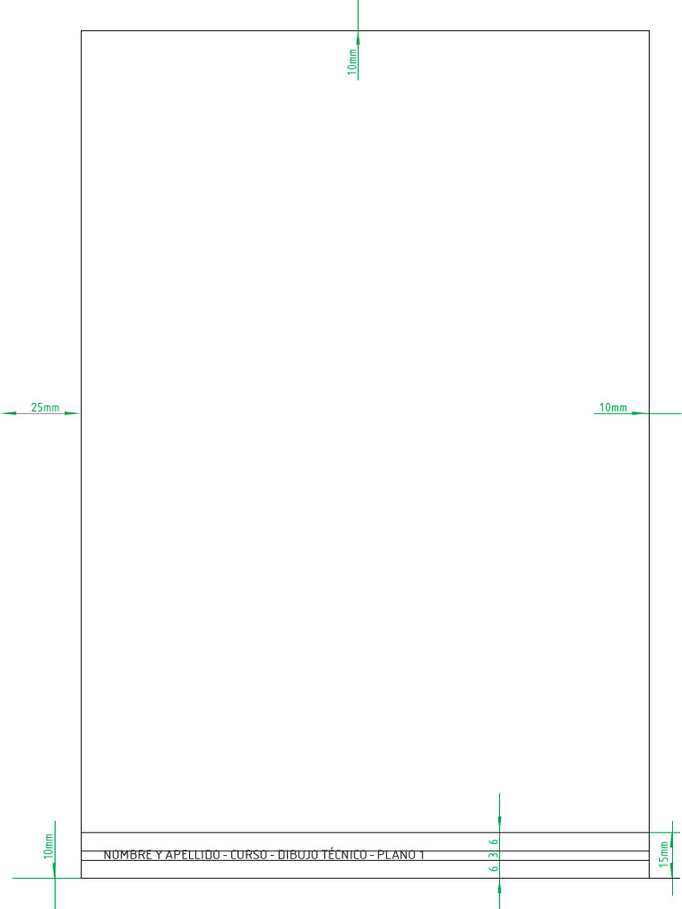 Dibujo Tecnico Rotulo y Marco A4 | PDF