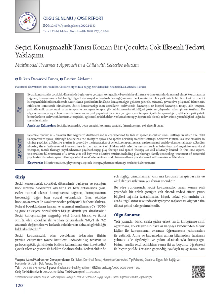 Multimodal Treatment Approach in A Child | PDF