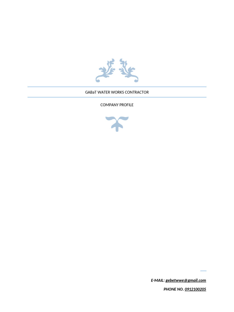 GABAT COMPANY PROFILE | PDF | Groundwater | Reservoir