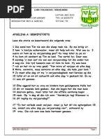 Leesbegrip - Graad 1 | PDF