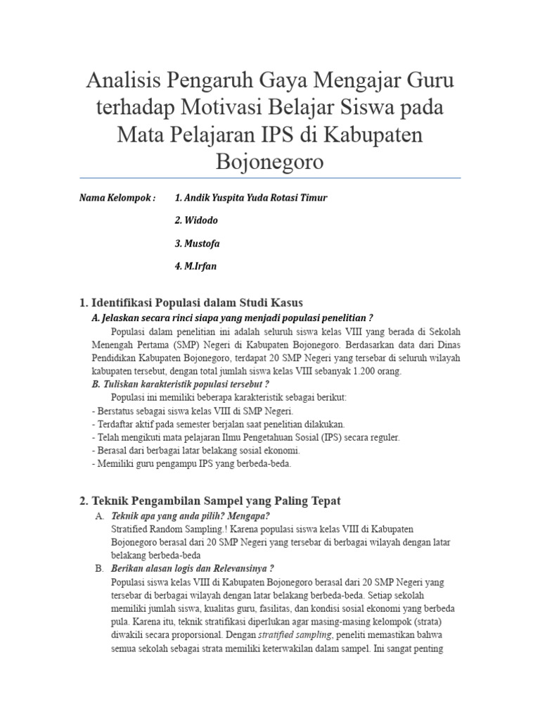 Tugas Metodologi | PDF