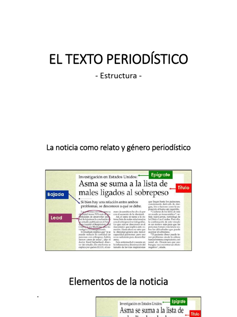 El Texto Periodístico | PDF