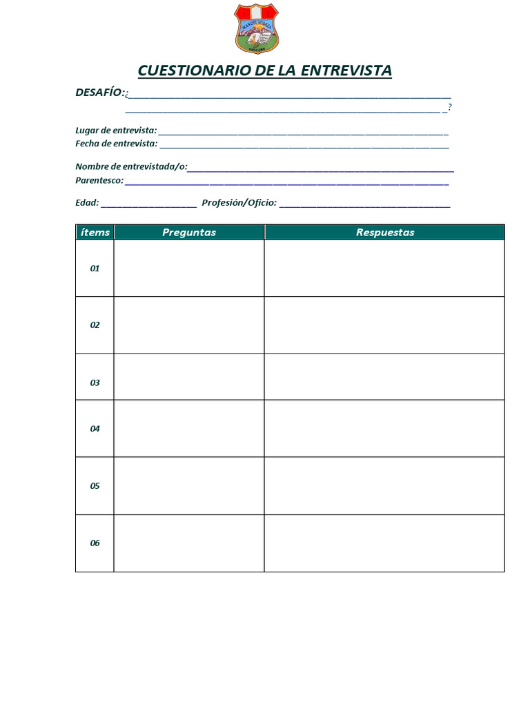 Cuadro de Entrevista EPT | PDF