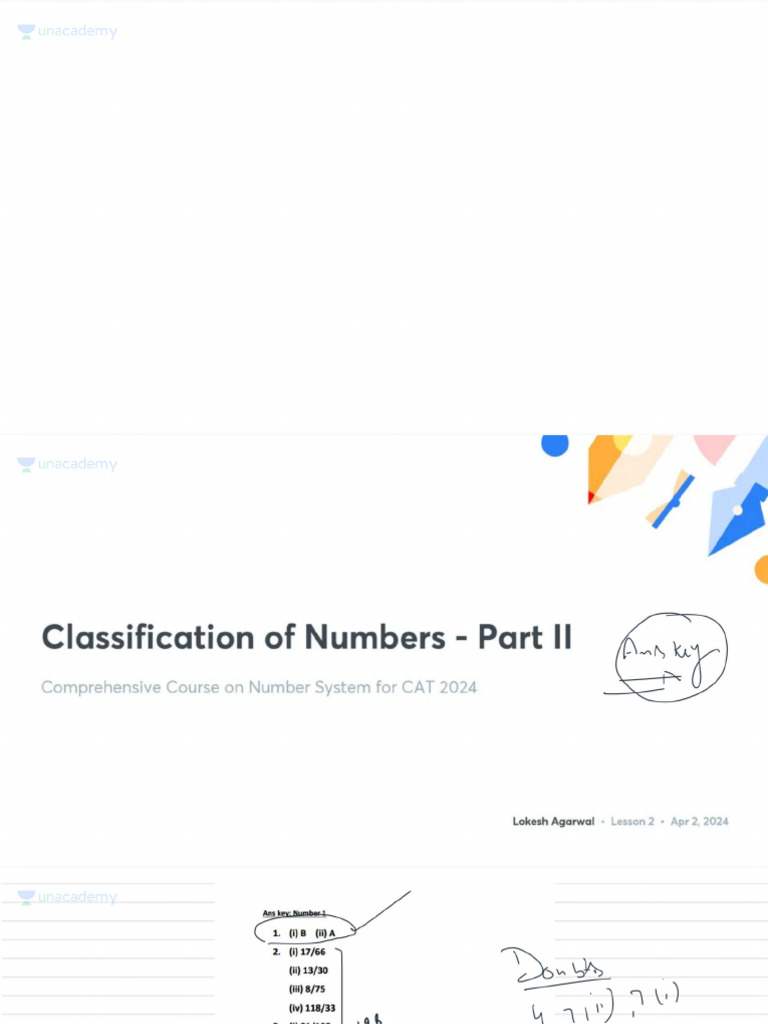 Classification of Numbers Part II With Anno | PDF