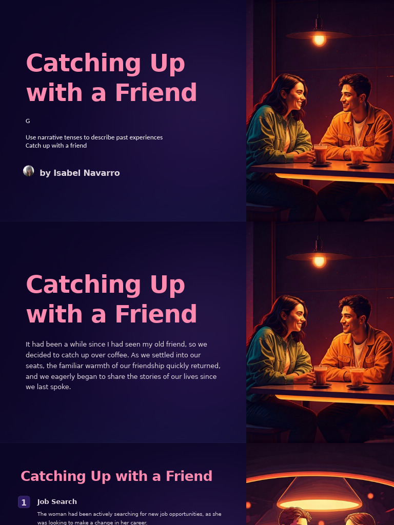 Catching Up With A Friend | PDF