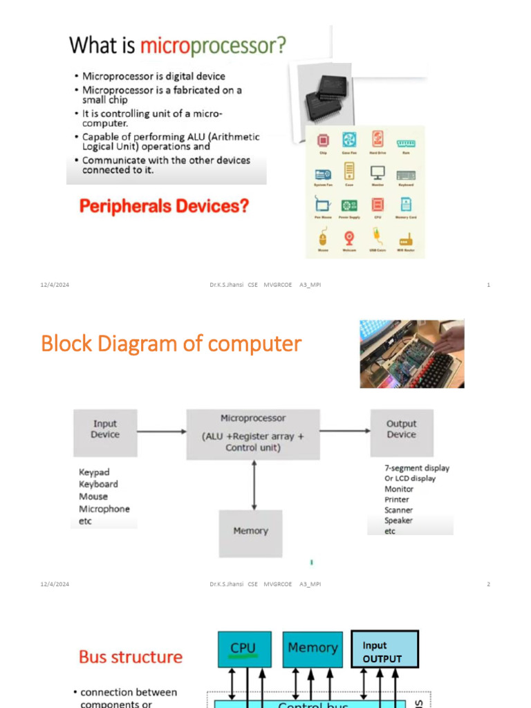 A3 - Unit-1 - KC-1,2 & 3 - Features and Architecture of 8086, Reg Org & Segmentation | PDF ...
