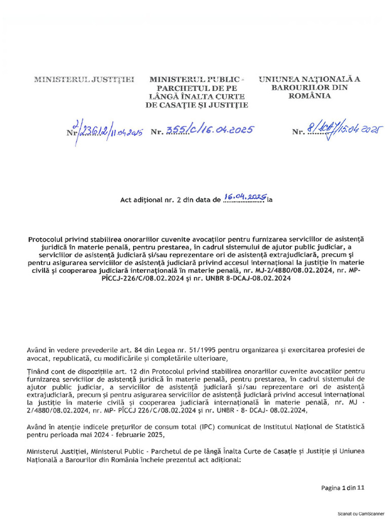 8 DCAJ 15.04.2025 Act Aditional nr.2 Protocol DCAJ - Website | PDF