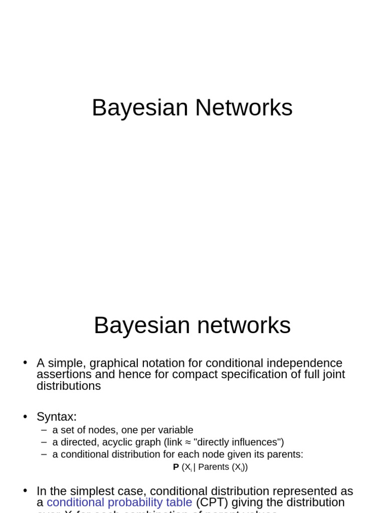 BayesianNetwork in Ai For 6th Sem | PDF | Bayesian Network | Probability Theory