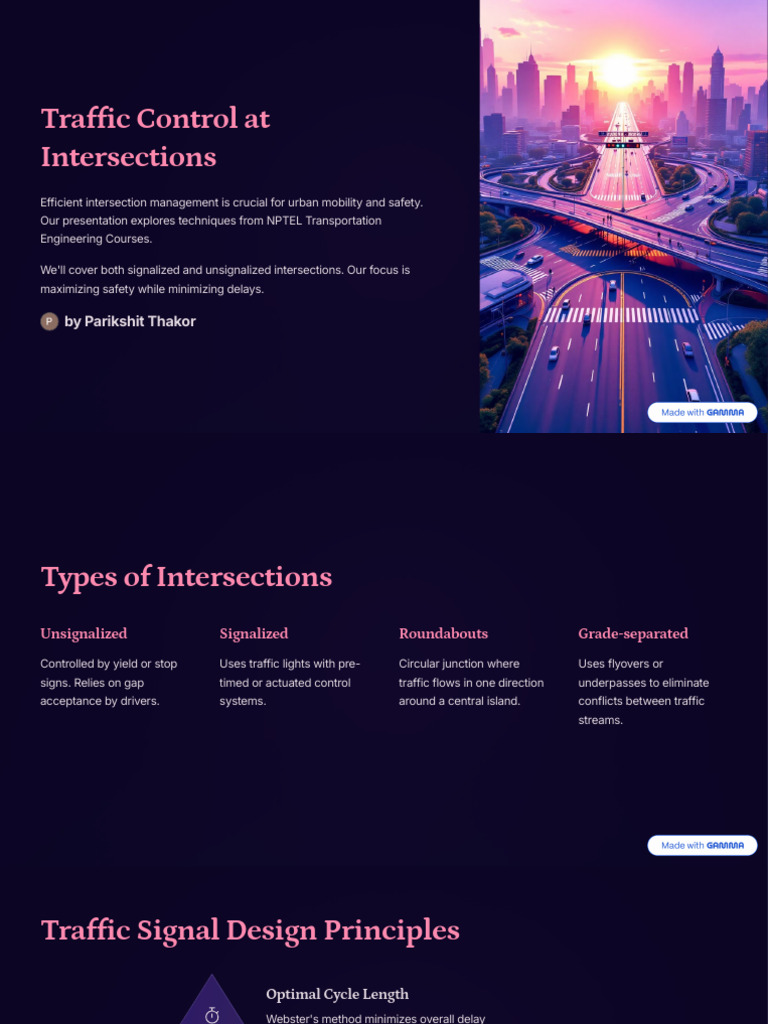 Traffic-Control-at-Intersections | PDF | Intersection (Road) | Traffic