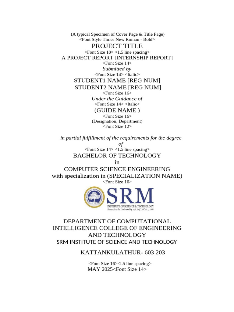 Acknowledgements for Project Report | PDF | Learning | Artificial ...