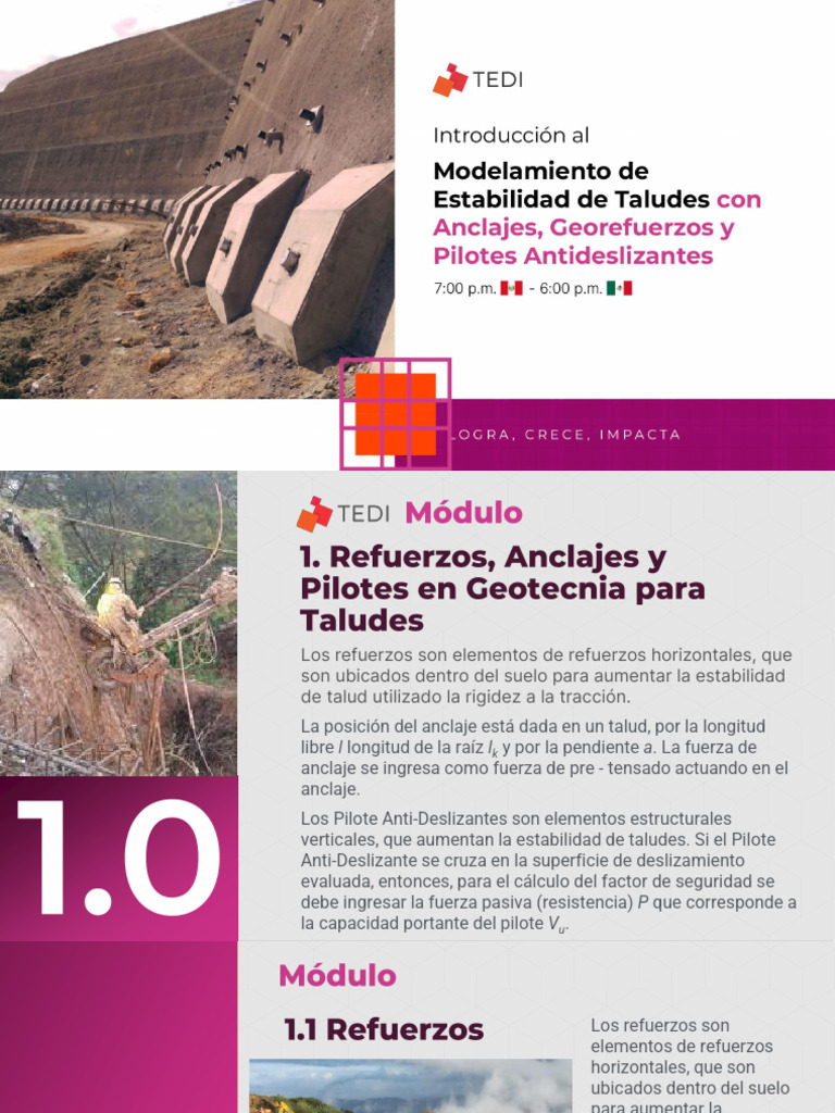 Introducción Al Modelamiento de Estabilidad de Taludes | PDF | Longitud ...