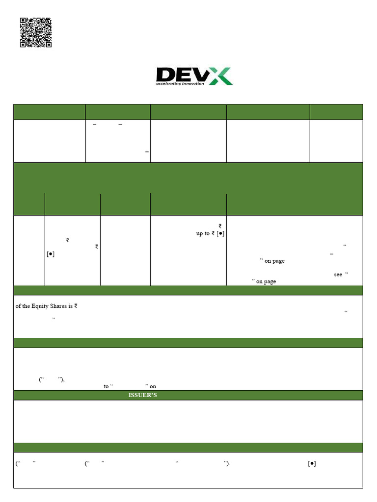 Dev Accelerator Limited IPO Prospectus | PDF | Limited Liability ...