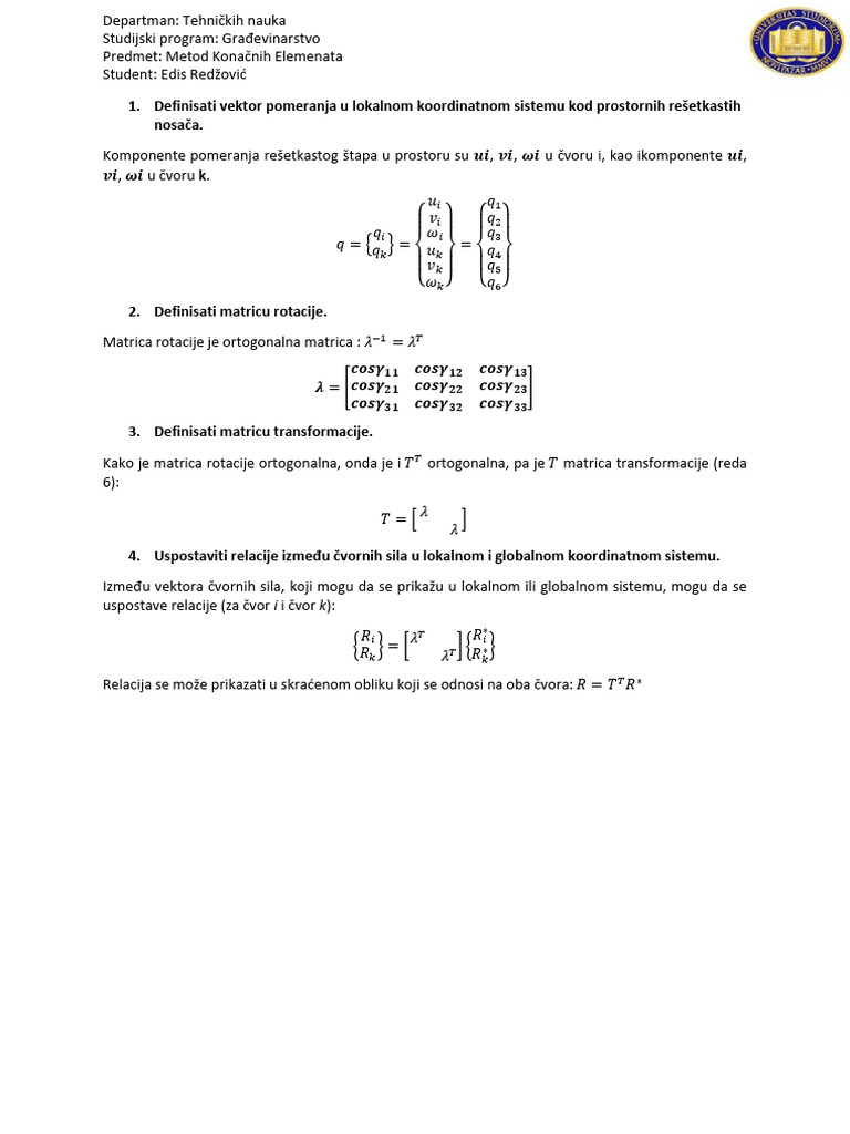 MKE Test Edis Redzovic | PDF