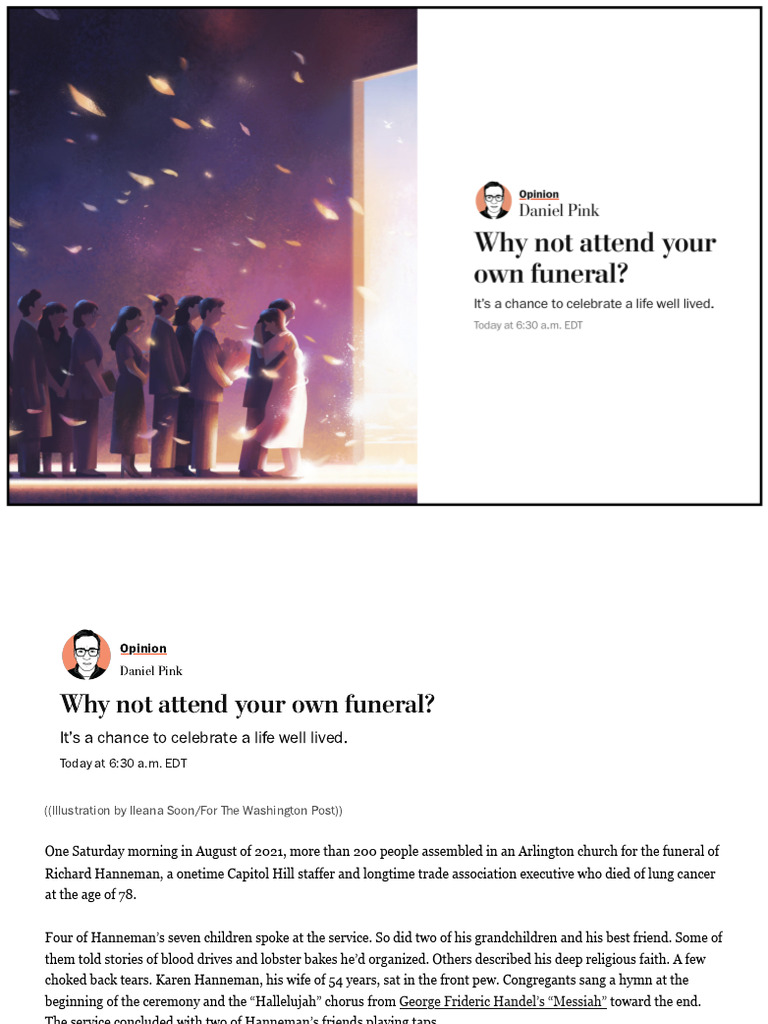 Attend Your Own Funeral: A Celebration | PDF | Funeral