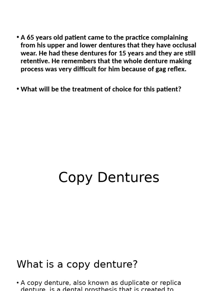 Copy Dentures | PDF