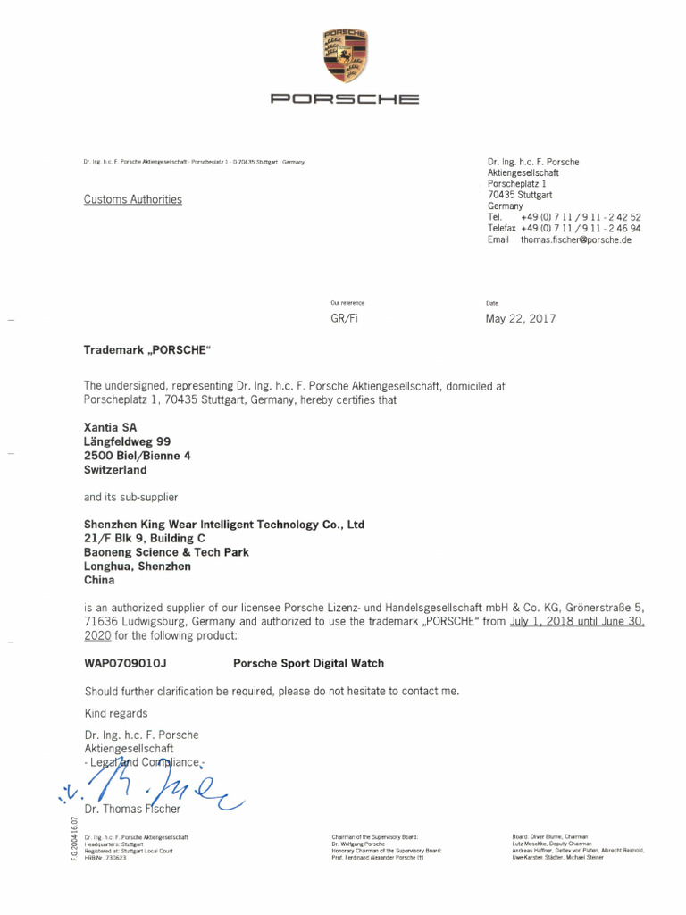 Authorization Letter Trade Mark 4006300 2 | PDF