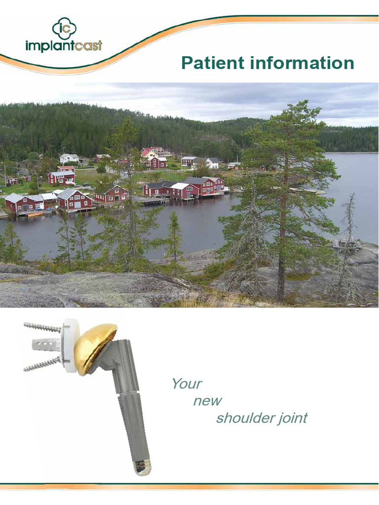 Patient Information Shoulder Joint Neu | PDF | Shoulder ...