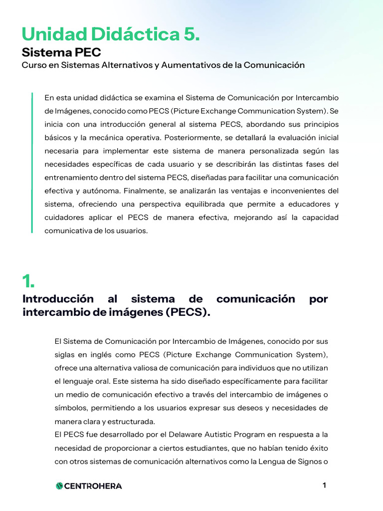 UD5. Sistema PEC | PDF | Comunicación