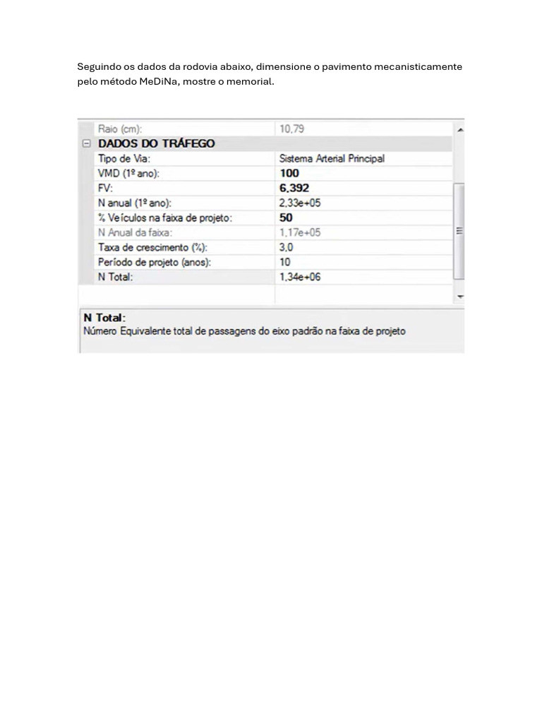 Dimensionamento Pelo MeDiNa | PDF