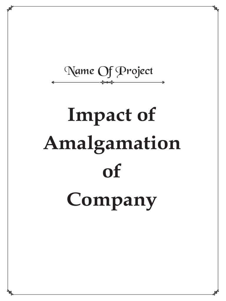 Atif Project Final | PDF | Liquidation | Mergers And Acquisitions