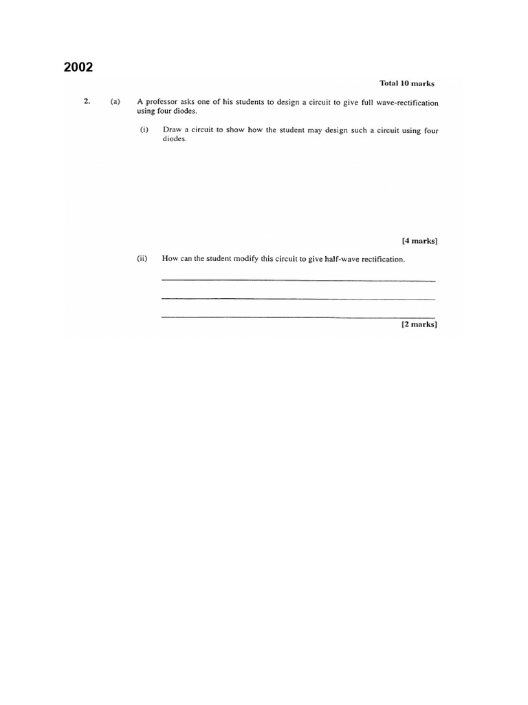 CAPE Physics Unit 2 Semiconductors 2001-2011 | PDF