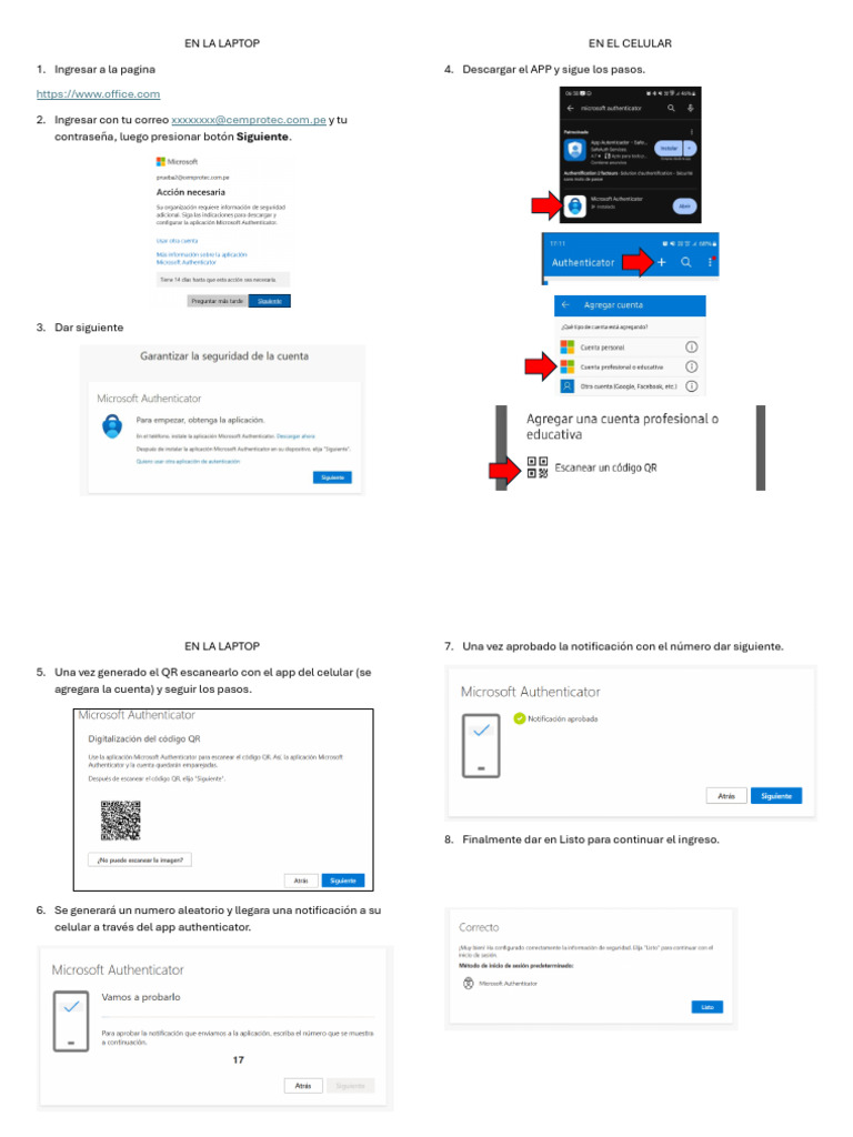 Configurar Mfa Authenticator m365 | PDF