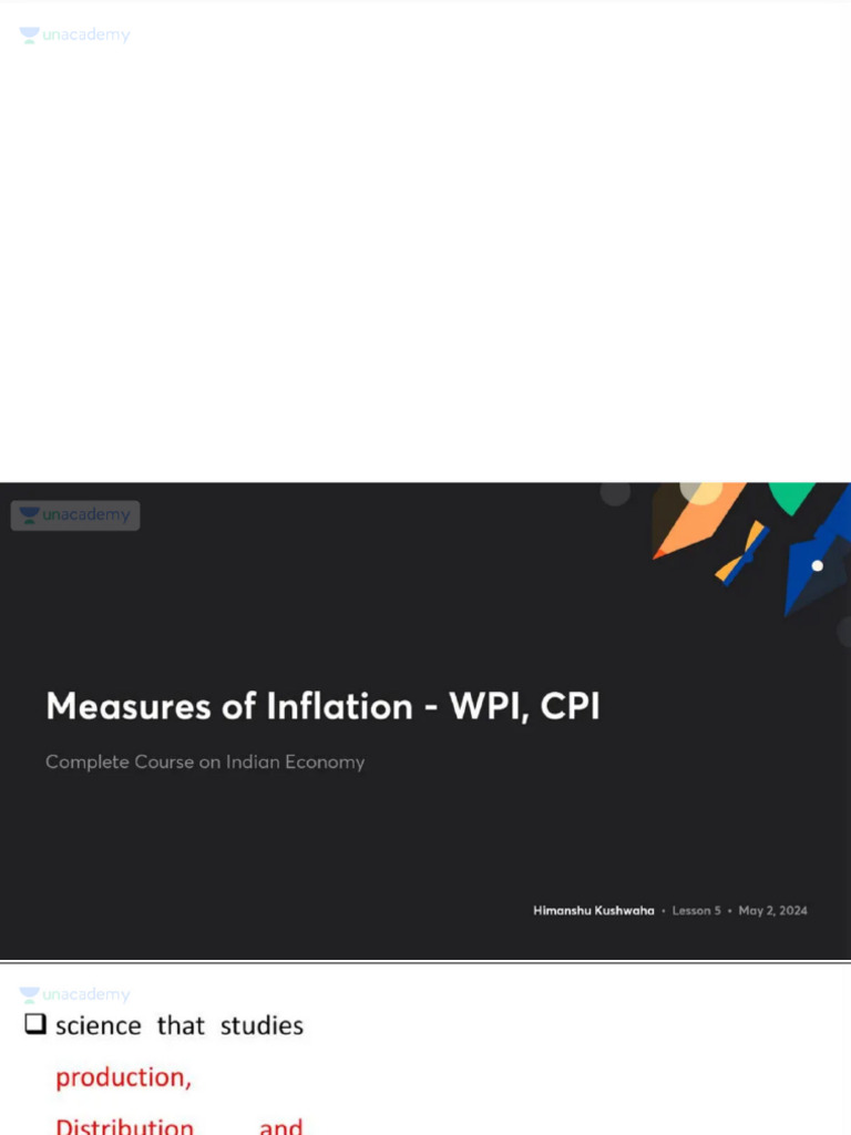 Measures of Inflation WPI CPI With Anno | PDF
