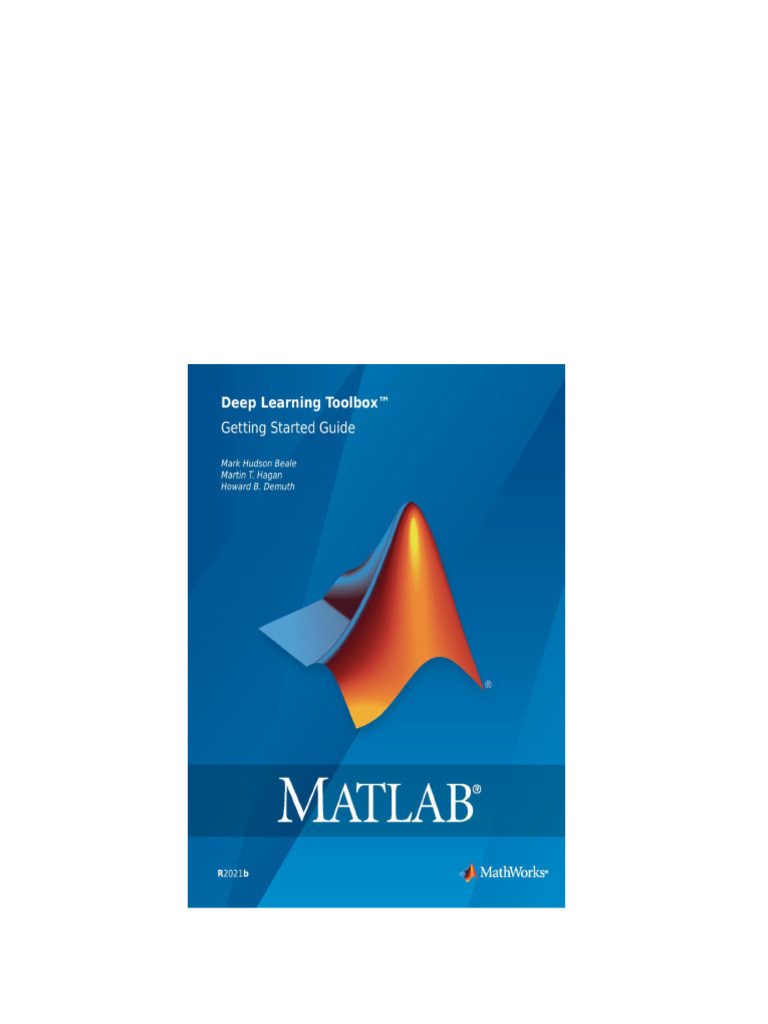 Deep Learning Toolbox Getting Started Guide MATLAB The Mathworks pdf ...