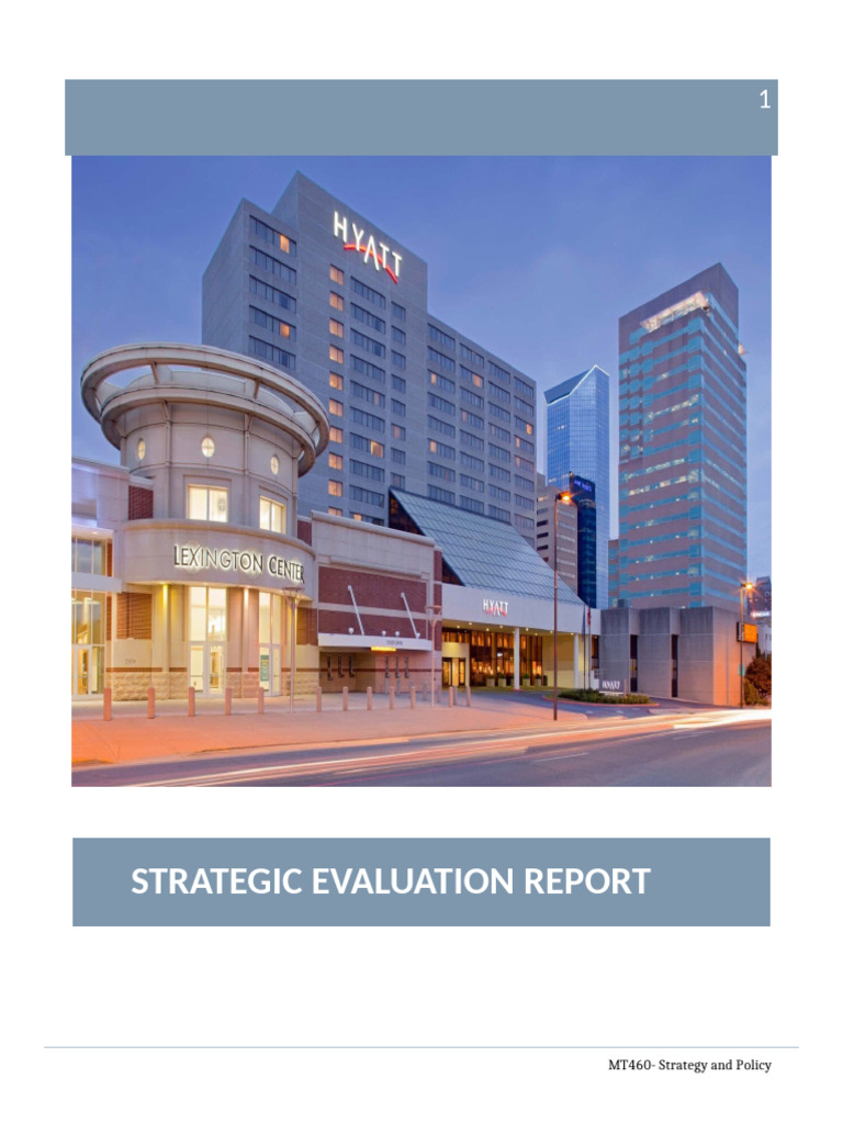 Strategic Evaluation Report: MT460-Strategy and Policy | PDF ...