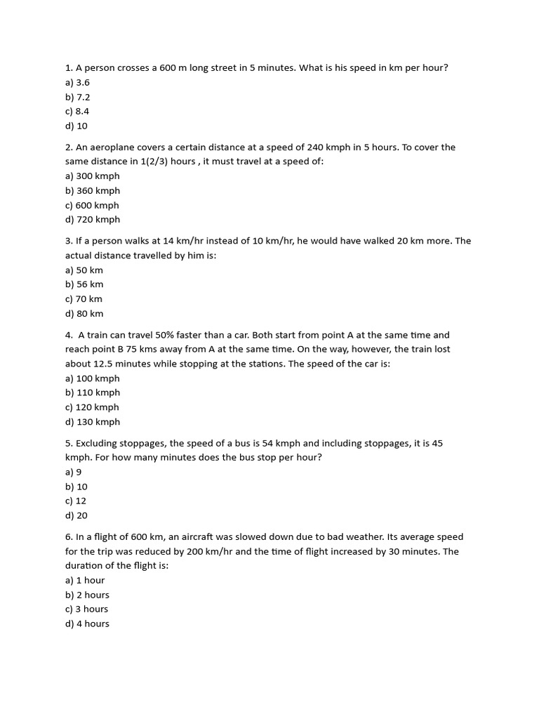 QA Basic | PDF | Speed | Train