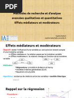 Variables Modératrices et Médiatrices | PDF | Analyse de la variance ...