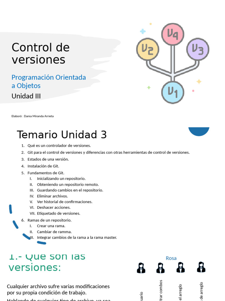U3-control de versiones | PDF | Control de versiones | Archivo de ...