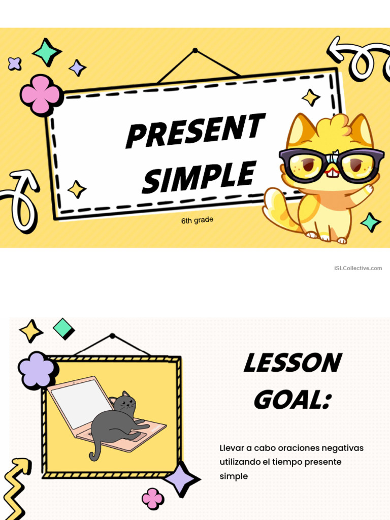 Present Simple - Negative Form | PDF