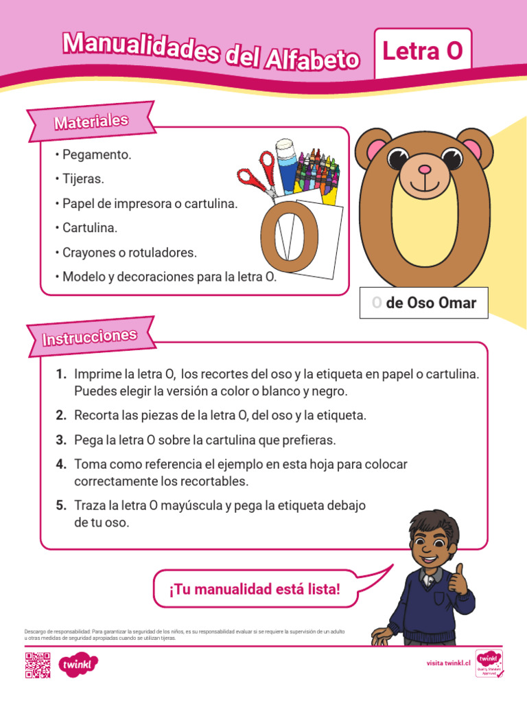 CL L 1742475122 Manualidad Letra o Mayuscula - Ver - 1 | PDF