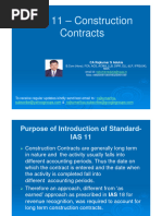 IND AS - 11 Construction Contracts | PDF | Revenue | Income Statement