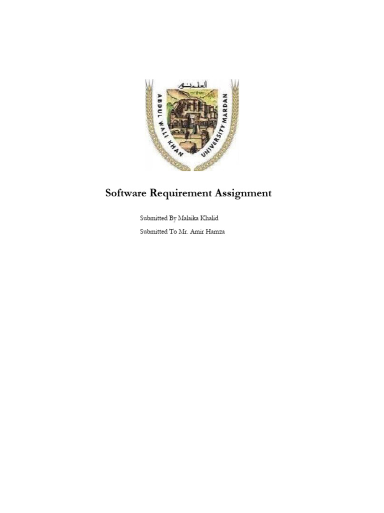 Software Requirement Assignment | PDF | Augmented Reality | Qr Code