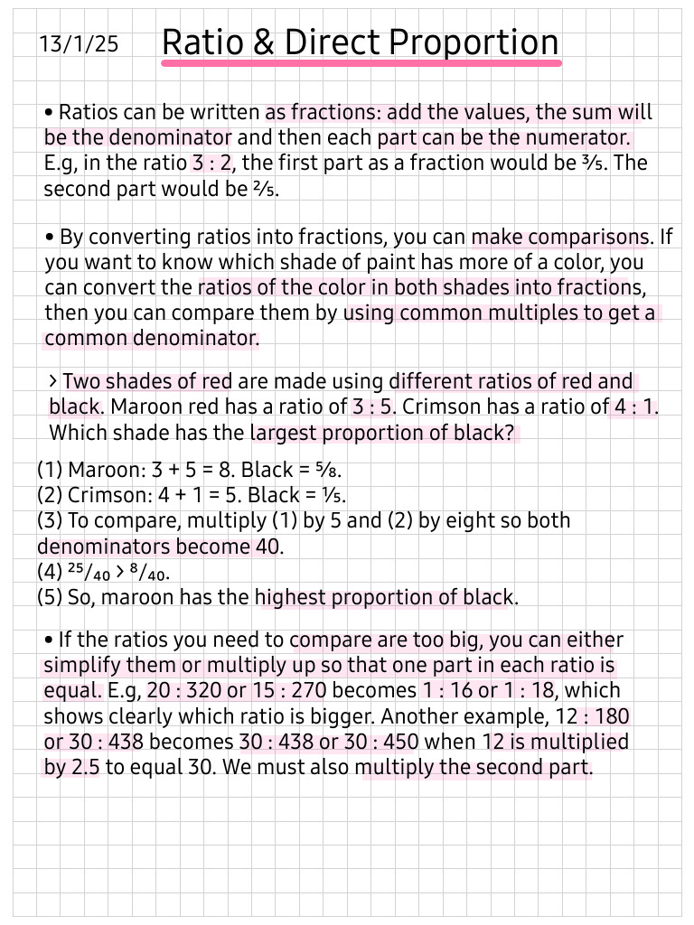 Converting and Comparing Ratios | PDF